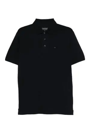Emporio Armani Logo-detail Polo Shirt - Blue