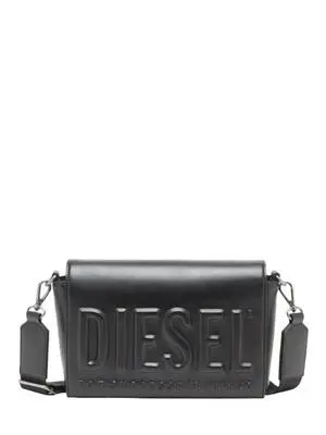 DIESEL® 3d Logo Shoulder Bag - Black