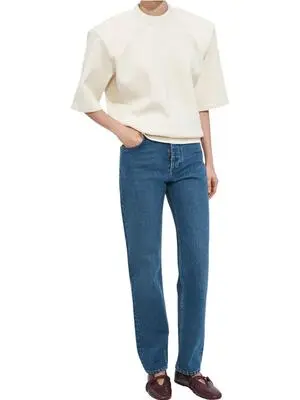 Bottega Veneta Medium Indigo Straight Leg Jeans - Medium Blue