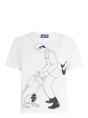JEAN PAUL GAULTIER Graphic-print T-shirt - White
