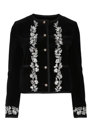 Dior Embellished Long-sleeved Jacket - Black