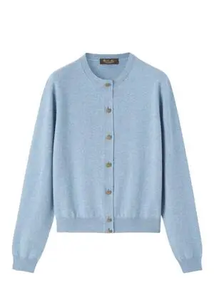 LORO PIANA Loro Piana Ribbed Crewneck Cardigan