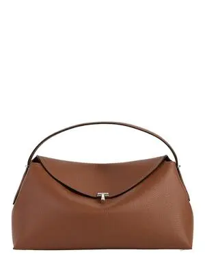 TOTÊME Toteme Grained Leather Tote Bag With T-Shaped Buckle