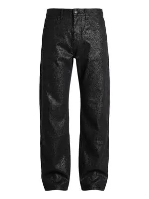 Gucci Printed Cotton Denim Pants - Black