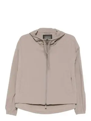 Herno Drawstring Zip-up Jacket - Nude