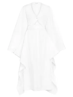 Alaïa Poplin Trench Dress - White