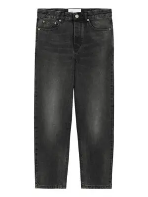 Ami Buttoned Cotton Jeans - Grey