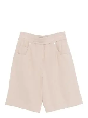 Brunello Cucinelli Elastic Waistband Shorts - Nude