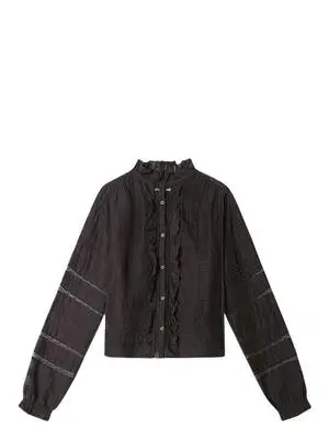 Isabel Marant Étoile Peline Long-sleeved Lace Blouse - Black