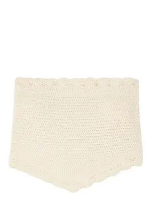 POSSE Posse Off-Shoulder Cropped Top With Pointed Hem
