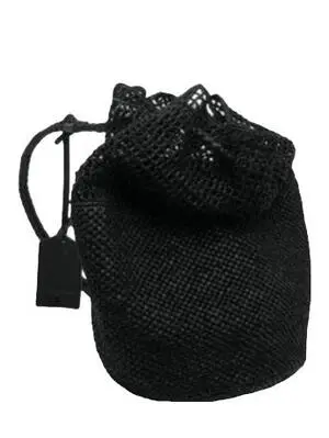 IBELIV Sail Drawstring Bucket Bag - Black