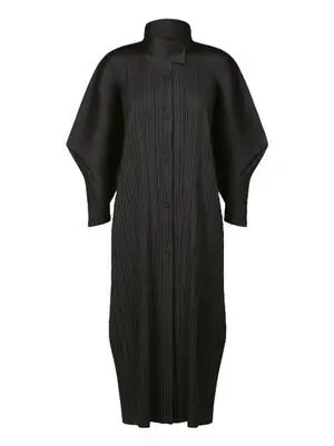 PLEATS PLEASE BY ISSEY MIYAKE Long Coat - Black