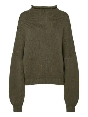Khaite Juniper Knit Turtleneck Sweater - Green
