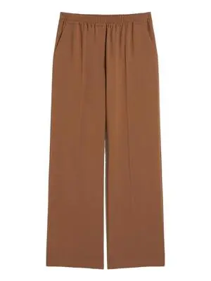 Max Mara Elasticated Wide-leg Trousers - Tobacco Color