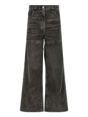 Attico Belt Loop Jeans - Black