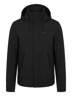 Gucci Hooded Drawstring Casual Jacket - Black