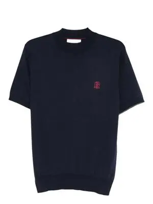 BRUNELLO CUCINELLI Brunello Cucinelli Short Sleeve Mock Neck Knit Jumper