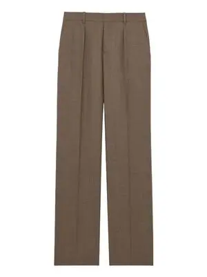 Saint Laurent Saint Laurent Wool Trousers Brown