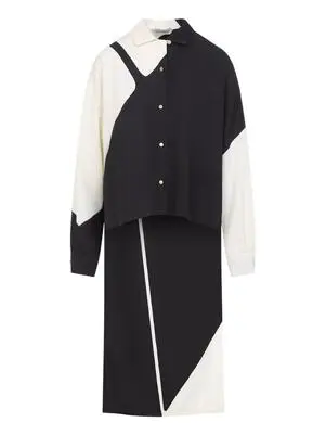 Alberta Ferretti Long Sleeve Shirt With Button Closure - Black