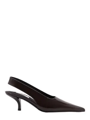 TOTEME Pointed Toe Slingback Pumps - Brown