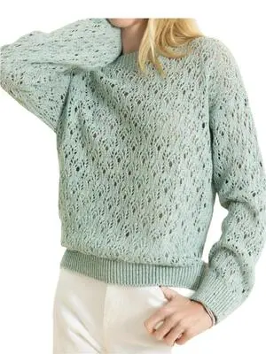 Eleventy Long Sleeve Sweater - Green