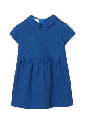 Gucci Baby Gg Cotton Dress - Blue