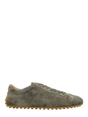 TOD'S Lace-up Round Toe Low-top Sneakers - Green