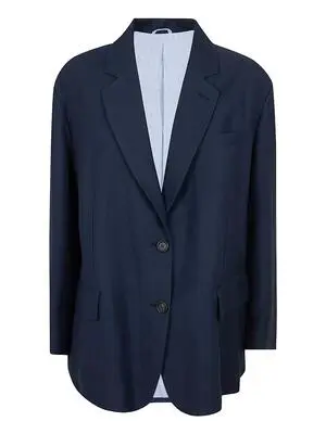 Brunello Cucinelli Brunello Cucinelli Single Breasted Blazer Black