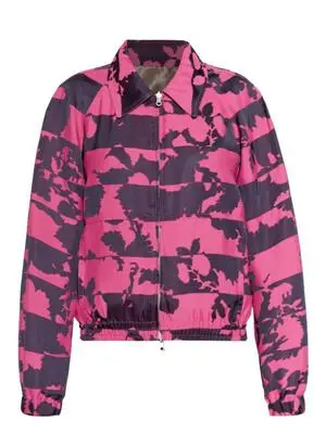 Dries Van Noten Printed Long Sleeve Casual Jacket - Black