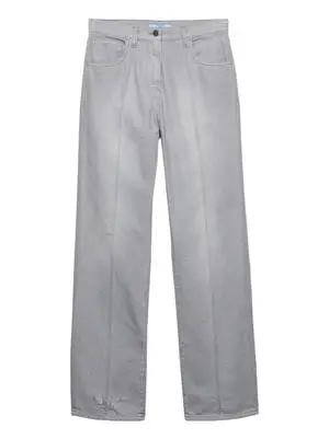 Prada Washed Denim Jeans - Grey