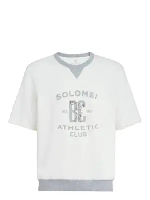 Brunello Cucinelli Short Sleeved Crewneck T-shirt - Panama