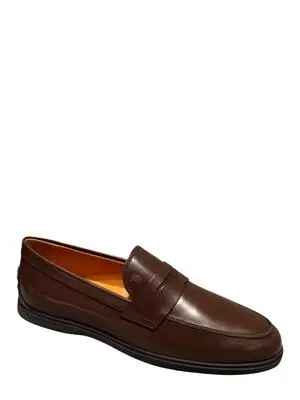 TOD'S Round Toe Loafers - Brown