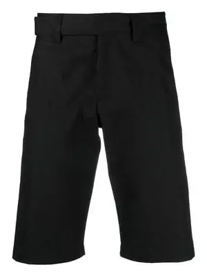 Off-White Belted Chinos Knee Length Shorts - Black