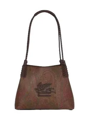 Etro Small Arnica Libra Paisley Tote Bag - Brown