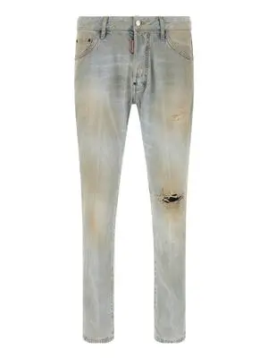 Dsquared2 Dsquared2 Distressed Teddy Jeans Gray
