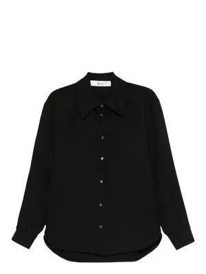 Séfr Collared Long-sleeved Shirt - Black