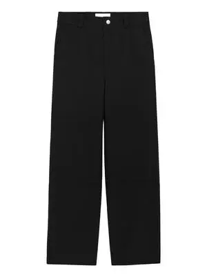 Ami Loose Fit Worker Trousers - Black