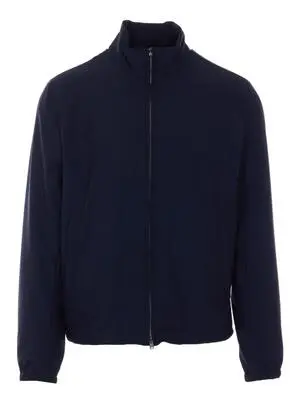Herno High Neck Zip-up Jacket - Black