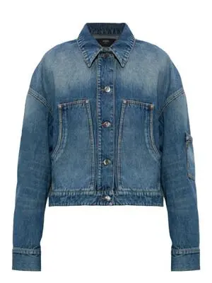Amiri Denim Work Jacket - Navy Blue