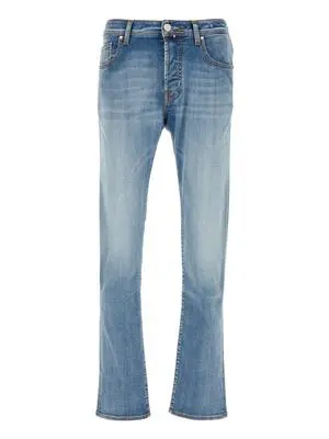 Jacob Cohen Slim-fit Jeans With Logo Patch - Blue