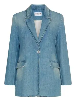 Marella Light Denim Blazer - Blue