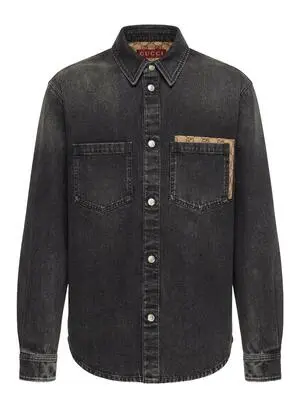 Gucci Washed Denim Shirt - Black