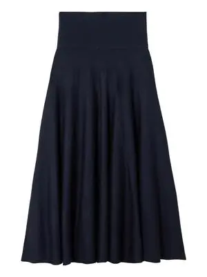 Arch4 Norma Jean Midi Skirt - Navy Blue