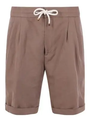 Brunello Cucinelli Drawstring Shorts - Brown