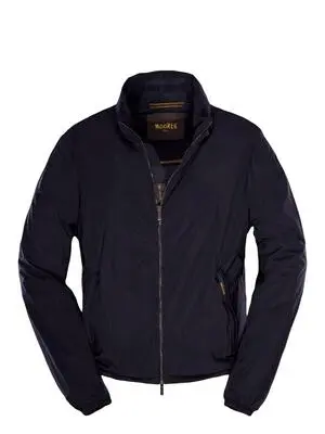 MOORER Long-sleeved Zip-up Casual Jacket - Black