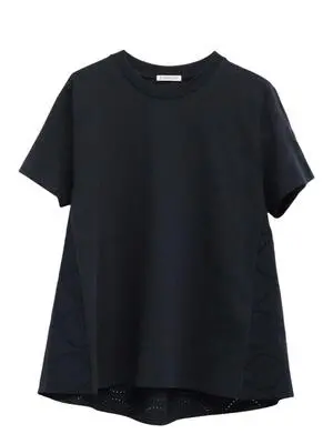 Moncler Moncler Round Neck Short-Sleeved T-Shirt Midnight Blue
