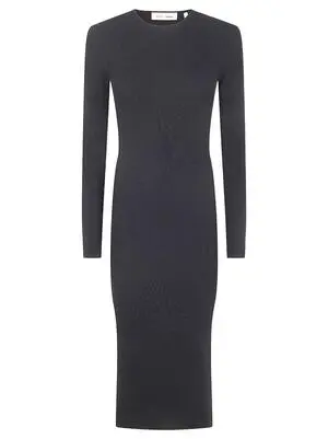 Fear Of God Ribbed Long Sleeve Maxi Dress - Black