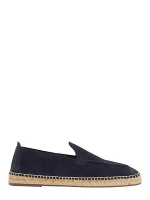 Emporio Armani Logo Detailed Slip-on Espadrilles - Blue