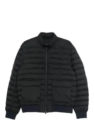 Herno Quilted Zip-up Jacket With Pockets - Blue