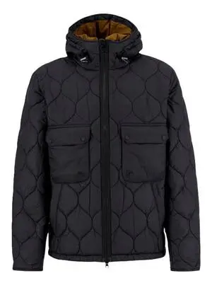 Barbour Long-sleeved Hooded Quilted Jacket - Black